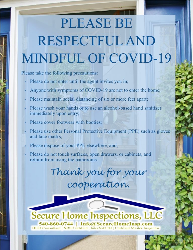 Having your home inspected during the COVID-19 pandemic? - Secure Home ...